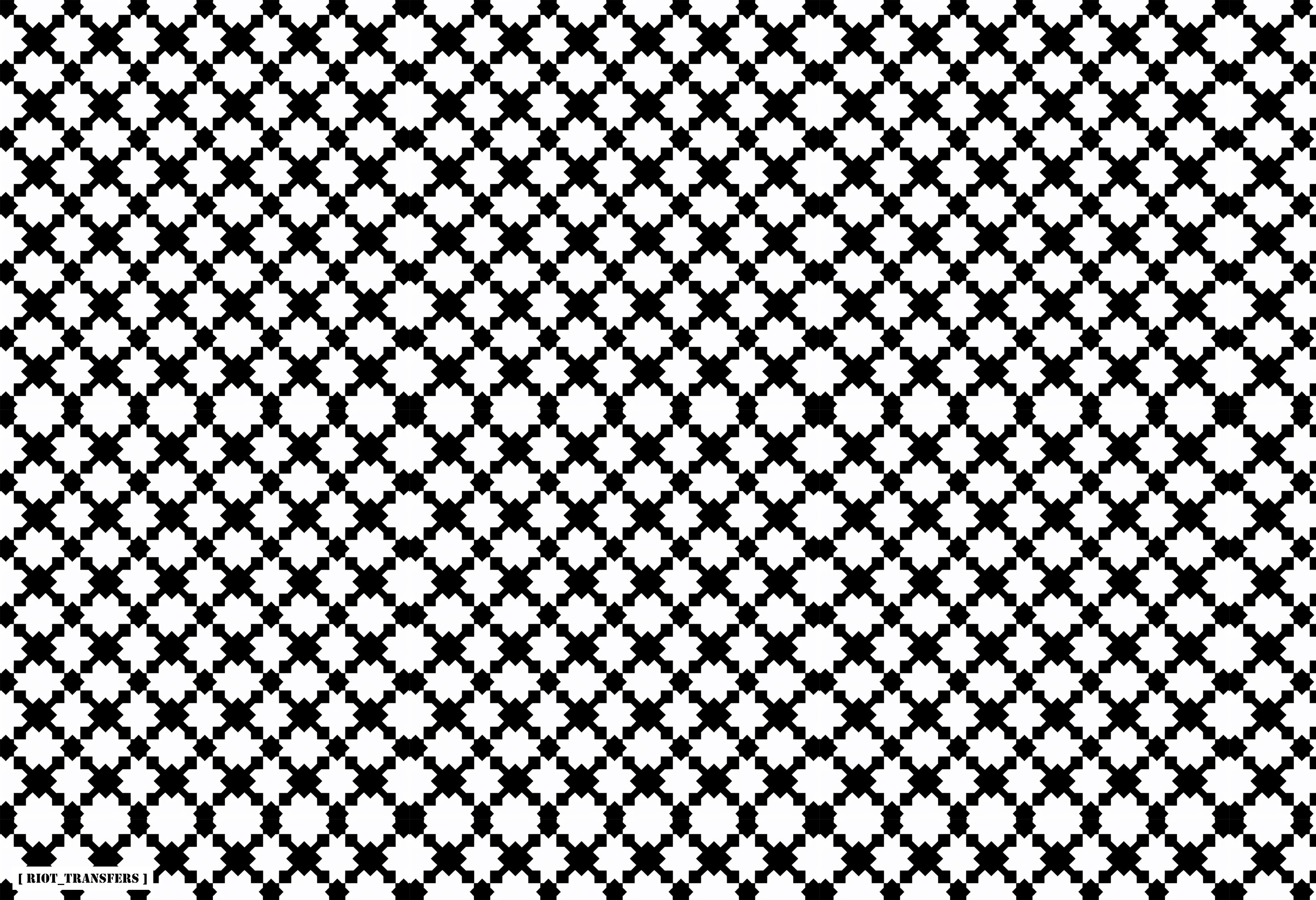 [4] Checkered X Underglaze Transfer Sheet – RIOT_Transfers